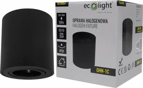 Halogenové stropní svítidlo LED trubice GU10 Pohyblivé bodové svítidlo, přisazené, černé