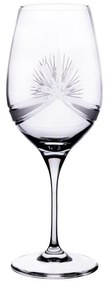 Onte Crystal Bohemia Crystal ručně broušené sklenice na červené víno Mašle 450 ml 2KS