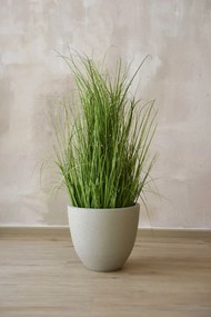 Kónický květináč VIRINGO, sklolaminát, výška 29 cm, béžový