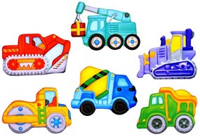 Color day Kreativní sada Vyrob si sám – magnetky stavební stroje DIY