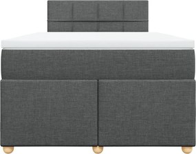 Box spring postel s matrací tmavě šedá 120x190 cm textil 3286620