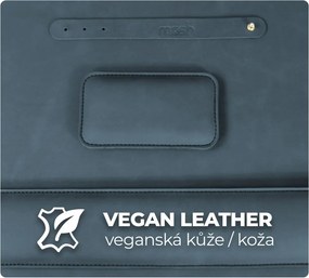 Podložka na stůl 80 × 40 cm s opěrkami zápěstí - 3-dílná sada - tmavě modrá