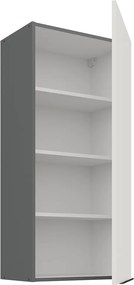 ARIA aw | horní skříňka 50 G-108 1F policová | 50 cm | EXTRA VYSOKÁ | ANTI FINGERPRINT povrch | antracit/bílá