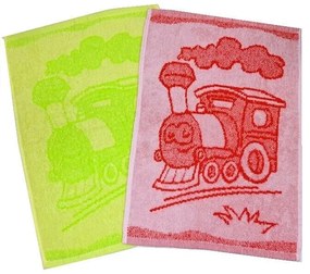 Dětský ručník Train 30x50 cm 30/50 červený