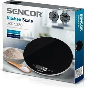 SENCOR SKS 5330 černá / digitální kuchyňská váha / max. 5 kg / funkce