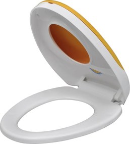vidaXL WC sedátka s funkcí pomalého sklápění 2 ks bílo-žlutá plastová [275931]