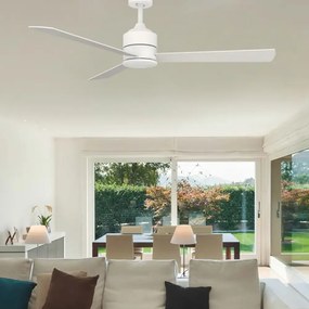 Stropní ventilátor Vinca CCT bílé s LED stmívatelný