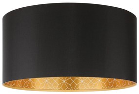 EGLO Moderní stropní osvětlení ZARAGOZA, 1xE27, 40W, černé, zlaté 900144