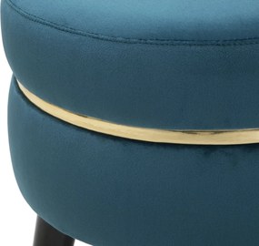 Taburet PARIS 35 cm tyrkysový