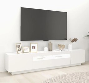 TV skříňka s LED osvětlením bílá 200 x 35 x 40 cm 3081906
