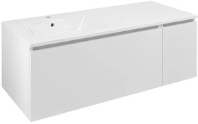 Sapho Sapho, LOREA skříňka s umyvadlem 121x46x51,5cm (90+30), levá, bílá matná, LE090-3131-L-01