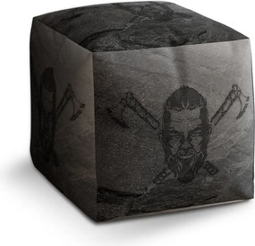 Sablio Taburet Cube Vikingové Stone - 50x50x50 cm