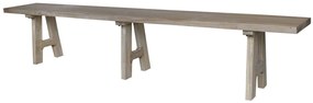 Přírodní lavice z recyklovaného dřeva Marseille - 240*32*45 cm