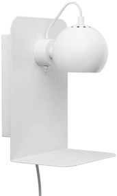 FRANDSEN - Nástěnná lampa Ball s USB, matná bílá