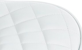 Barová židle Minosa umělá kůže – bílá