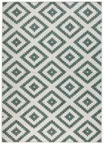 NORTHRUGS - Hanse Home koberce AKCE: 80x250 cm Kusový koberec Twin-Wendeteppiche 103131 grün creme – na ven i na doma - 80x250 cm