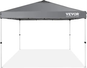 Párty stan Pop Up Canopy 3,05 × 3,05 m s přenosnou taškou pro kempování tmavě šedá