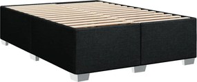 Box spring postel s matrací černá 160x200 cm textil 3290555