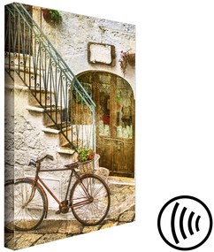 Obraz Kolo u kamenných schodů - fotografie italského města