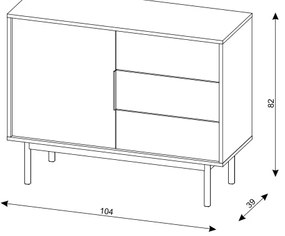 Komoda ELI béžová