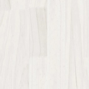 Zahradní truhlíky 2 ks bílé 70 x 70 x 70 cm masivní borovice - Default Title