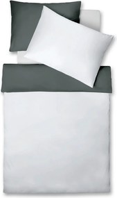 XXXLutz POVLEČENÍ, makosatén, šedá, světle šedá, 140/200 cm Fleuresse - Povlečení - 003273004001