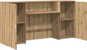 Recepční stůl dub artisan 200x50x103,5 cm kompozitní dřevo 3324222