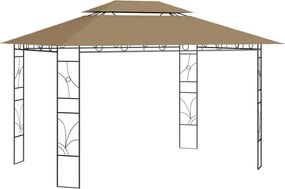 Altán 4 x 3 x 2,7 m taupe 160 g/m² 313916