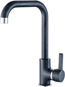Laveo Lena, kuchyňská baterie stojící h-302, černá, LAV-BKU_765D