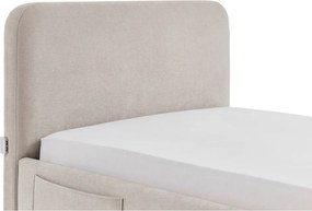 Béžová dětská postel s úložným prostorem s roštem 90x200 cm Cosy – Meise Möbel