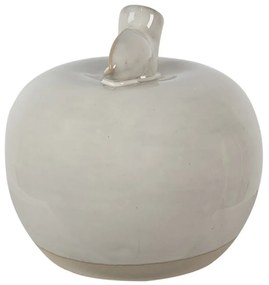 Béžová porcelánová dekorace jablko Apple L - Ø 13*13 cm