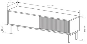 TAVO d | TV stolek RTV 153 2D | 153,5 cm | dub cremona