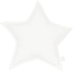 Lněný polštář hvězda bílý 50 cm