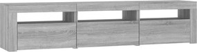 TV skříňka s LED osvětlením šedá sonoma 180x35x40 cm 3152760