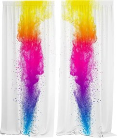 Závěsy Barevná exploze (Rozměr : 140x250, Materiál: Interlock)