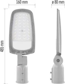 Emos lighting LED veřejné svítidlo SOLIS 30W, 3600 lm, teplá bílá, IP65 1536000000