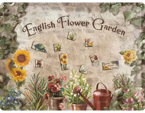 Postershop Cedule s magnety - English Flower Garden 30x40 cm