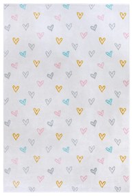 Bílý dětský koberec 120x170 cm Hearts – Hanse Home
