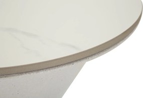 Odkládací stolek White 44 cm mramor/bílý