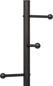 Věšák na kabáty BLACKMARBLE s 6 kovovými háčky, 173 cm
