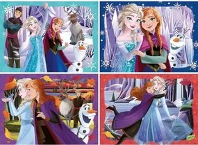 Ravensburger 120043188 Puzzle Disney: Ledové království / 4x100 dílků