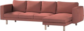 Potah na pohovku IKEA Norsborg 4-místná se šezlongem barva hnědá látka pletený vzor