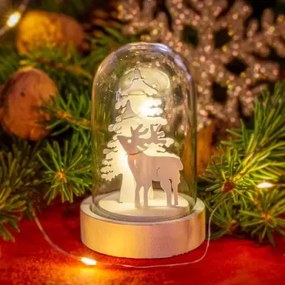 RETLUX RXL 320 Skleněná kopule s dekorem jelena 1x LED / 1xCR2032 / te