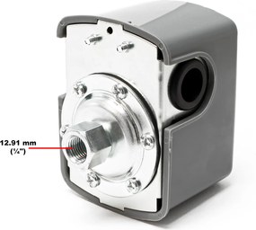 Tlakový spínač pro domácí vodárnu Wiltec SK-2 – 230 V, černá (50763)