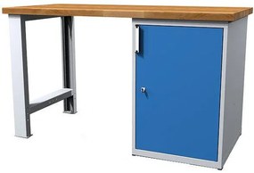 Dílenský stůl pracovní - šířka 1200mm ALCERA PROFI se skříňkou
