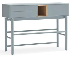 Modro-šedý konzolový stolek 35x120 cm Corvo – Teulat