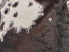 Koberec z umělé hovězí kůže 150 x 200 cm hnědý / bílý BOGONG Beliani
