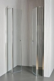 ARTTEC Dvoukřídlé sprchové dveře do niky SALOON F 13 grape sklo 137 -142 x 195 cm XSAL0133