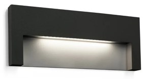 Polovestavné nástěnné svítidlo Reto Recessed Barva: Černá, Délka: 200 mm