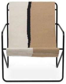 Desert Lounge Chair soil black Ferm Living